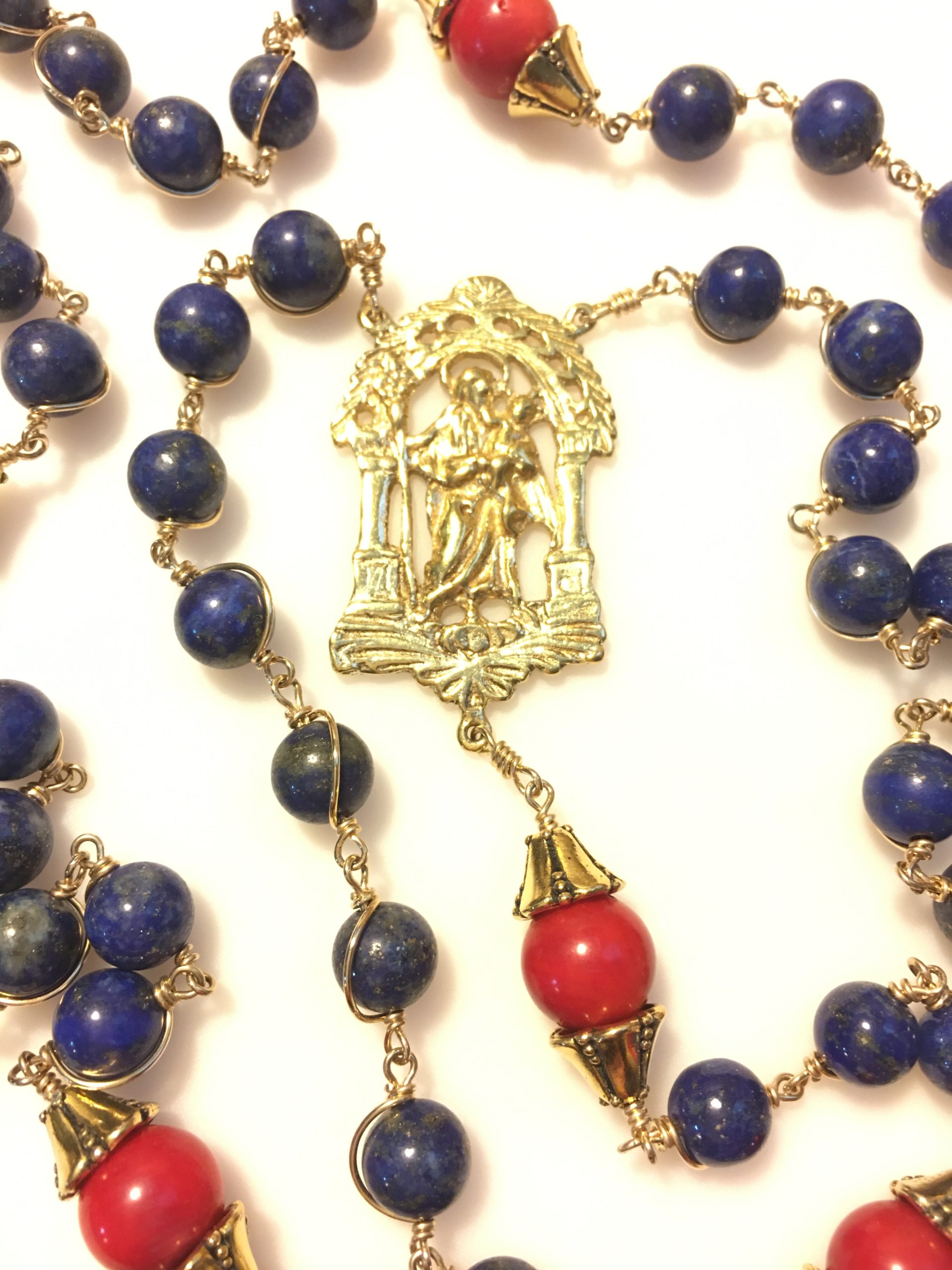 A custom design/rebuild: two rosaries into one – Flower of Carmel Rosaries